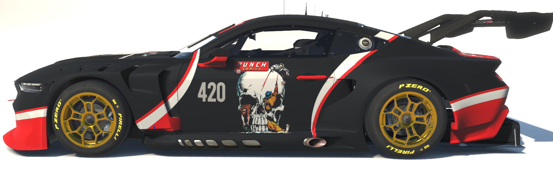 Punch Comics 12 Ford Mustang GT3 by Todd Schwarz - Trading Paints