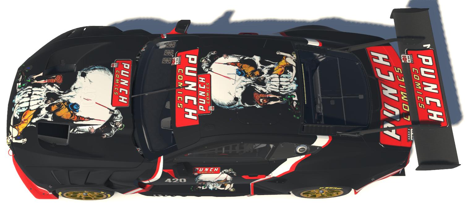 Punch Comics 12 Ford Mustang GT3 by Todd Schwarz - Trading Paints