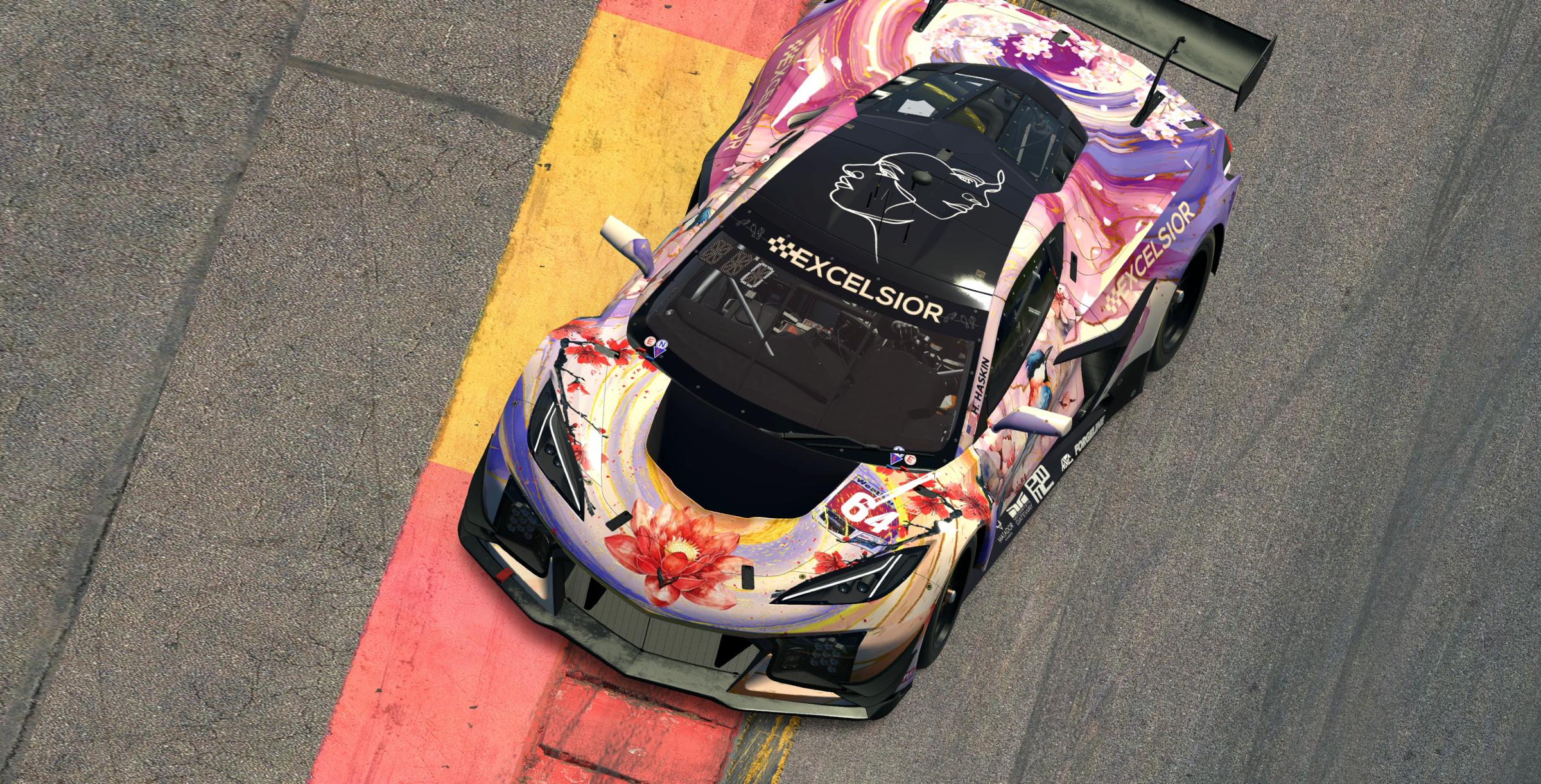 Excelsior Motorsports Spring Art Car by Harry Haskin - Trading Paints