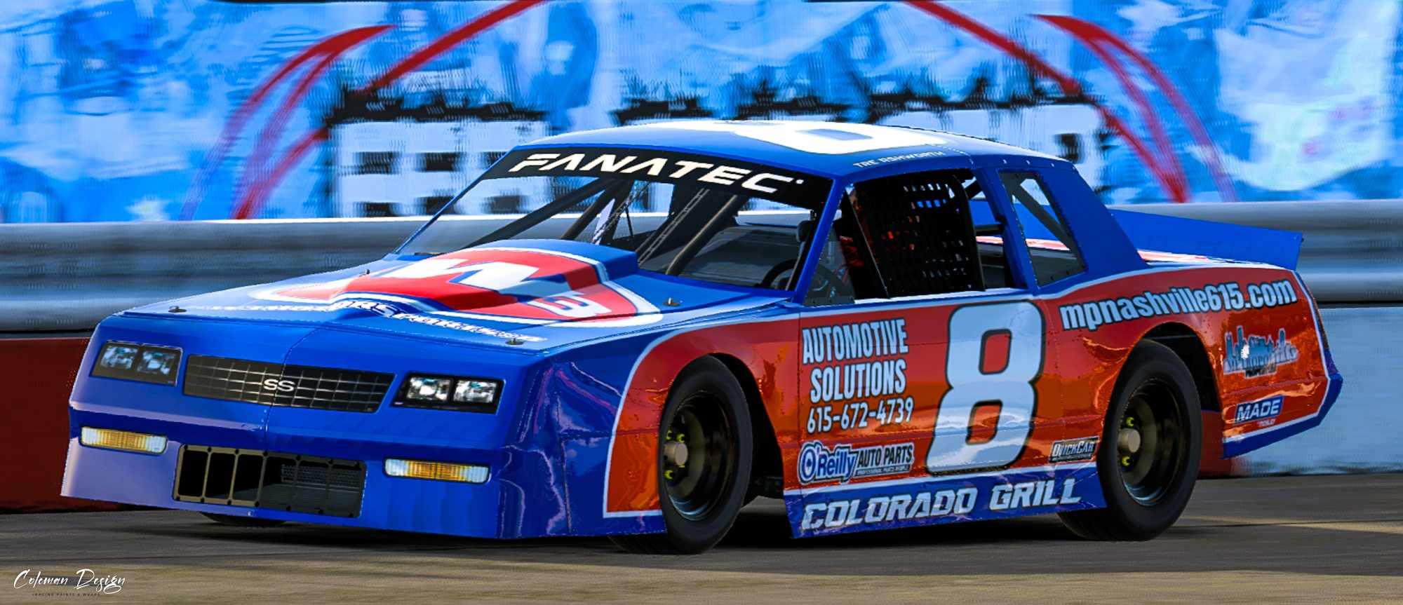 Tre Ashworth Monte Carlo by Justin Coleman - Trading Paints