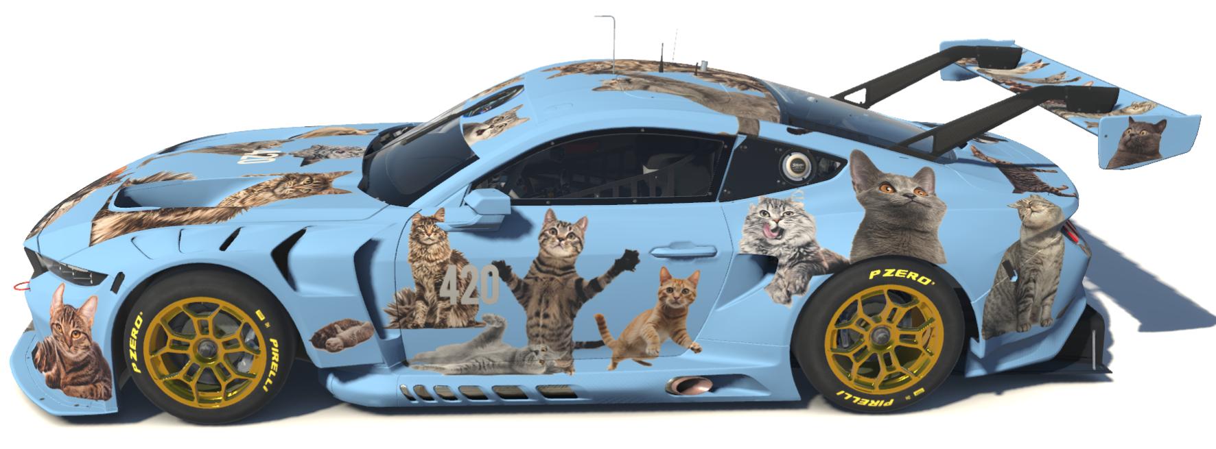Cats Ford Mustang GT3 by Todd Schwarz - Trading Paints