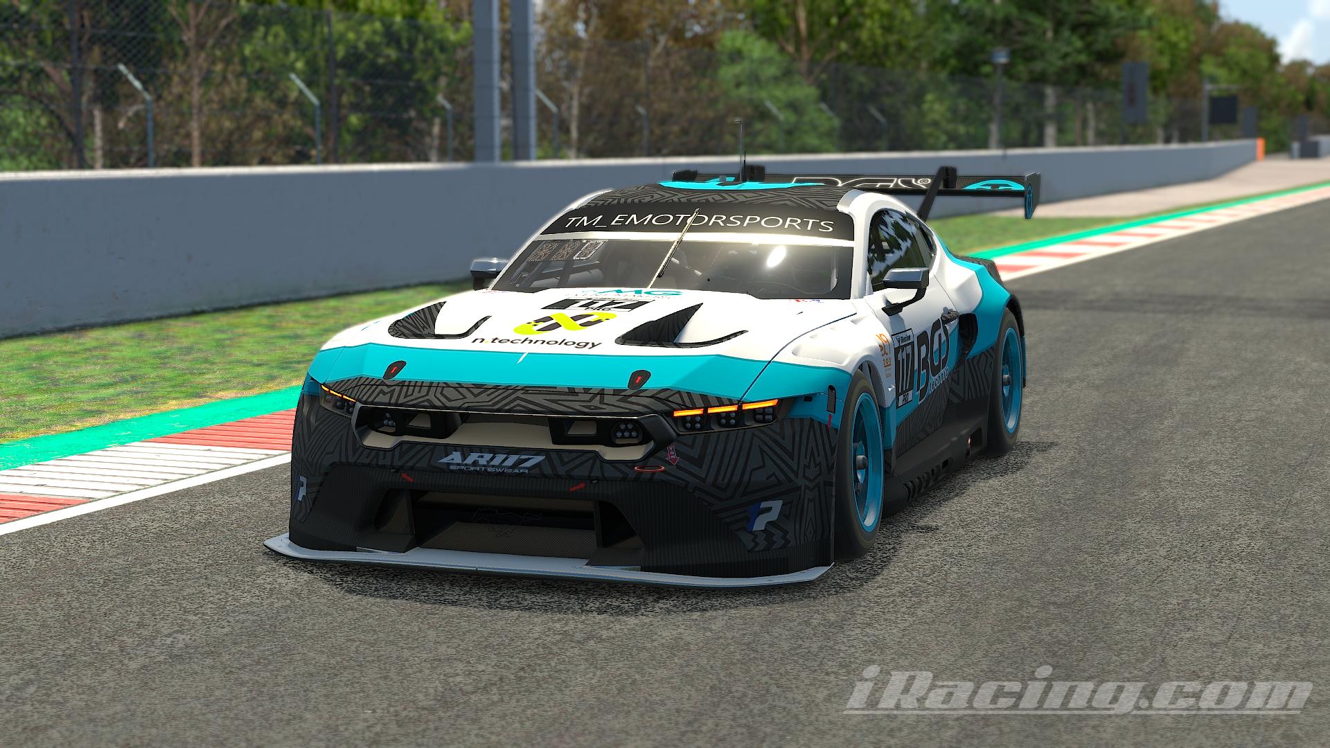 Ford Mustang GT3 tm silver by Arturo Romero - Trading Paints
