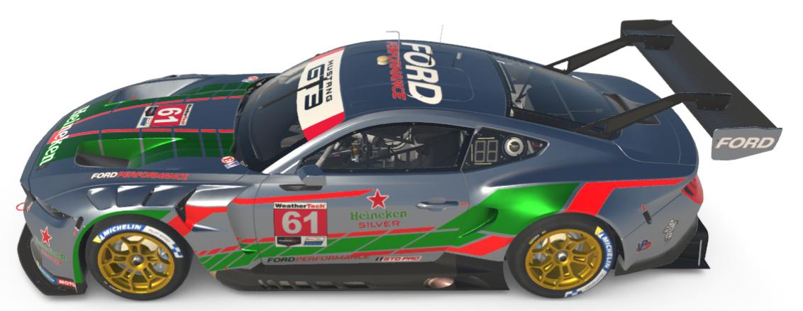 Ford Mustang GT3 Heineken by Marcellus Breuning - Trading Paints