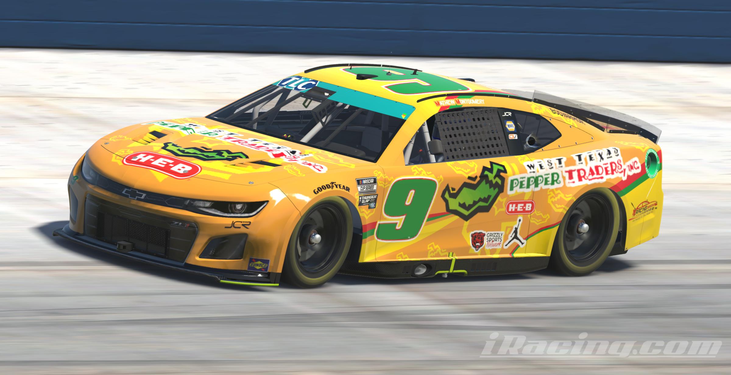 Mathew Montgomery #9 West Texas Pepper Traders Next Gen Camaro V2 by ...