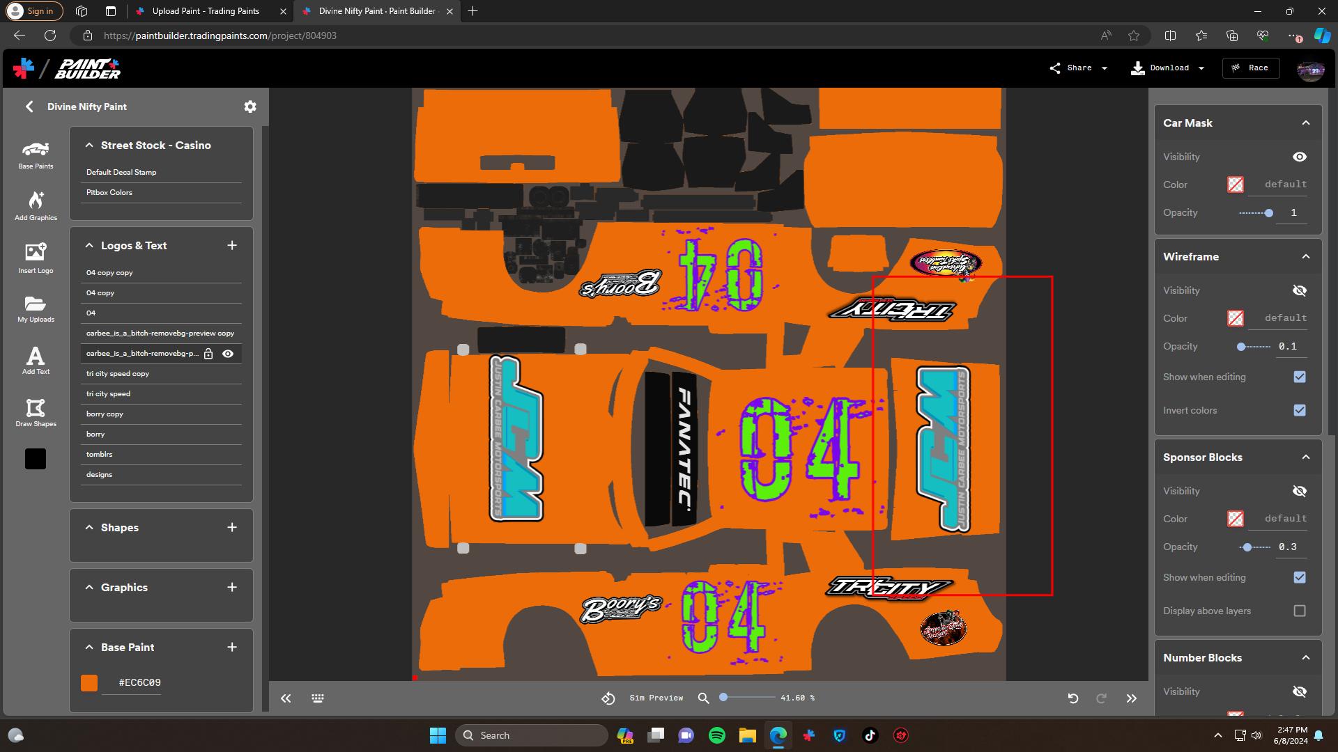 orange 04 morgan by Justin Carbee - Trading Paints