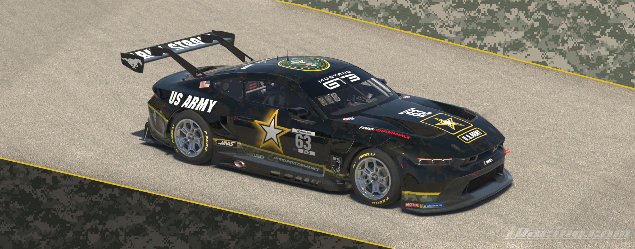 US Army - Mustang GT3 by John Rubino - Trading Paints