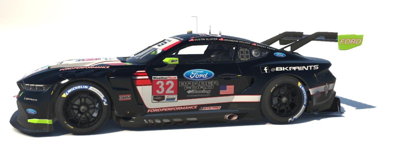 Ford Mustang GT3 BARBER FORD BKP V1 BLACK by Dustin Sluiter2 - Trading ...