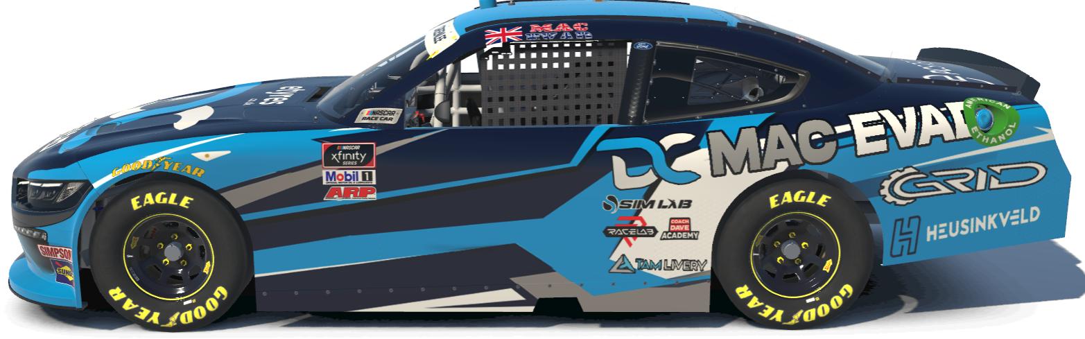 Mac Evad Xfinity Ford Mustang by Gary G. - Trading Paints