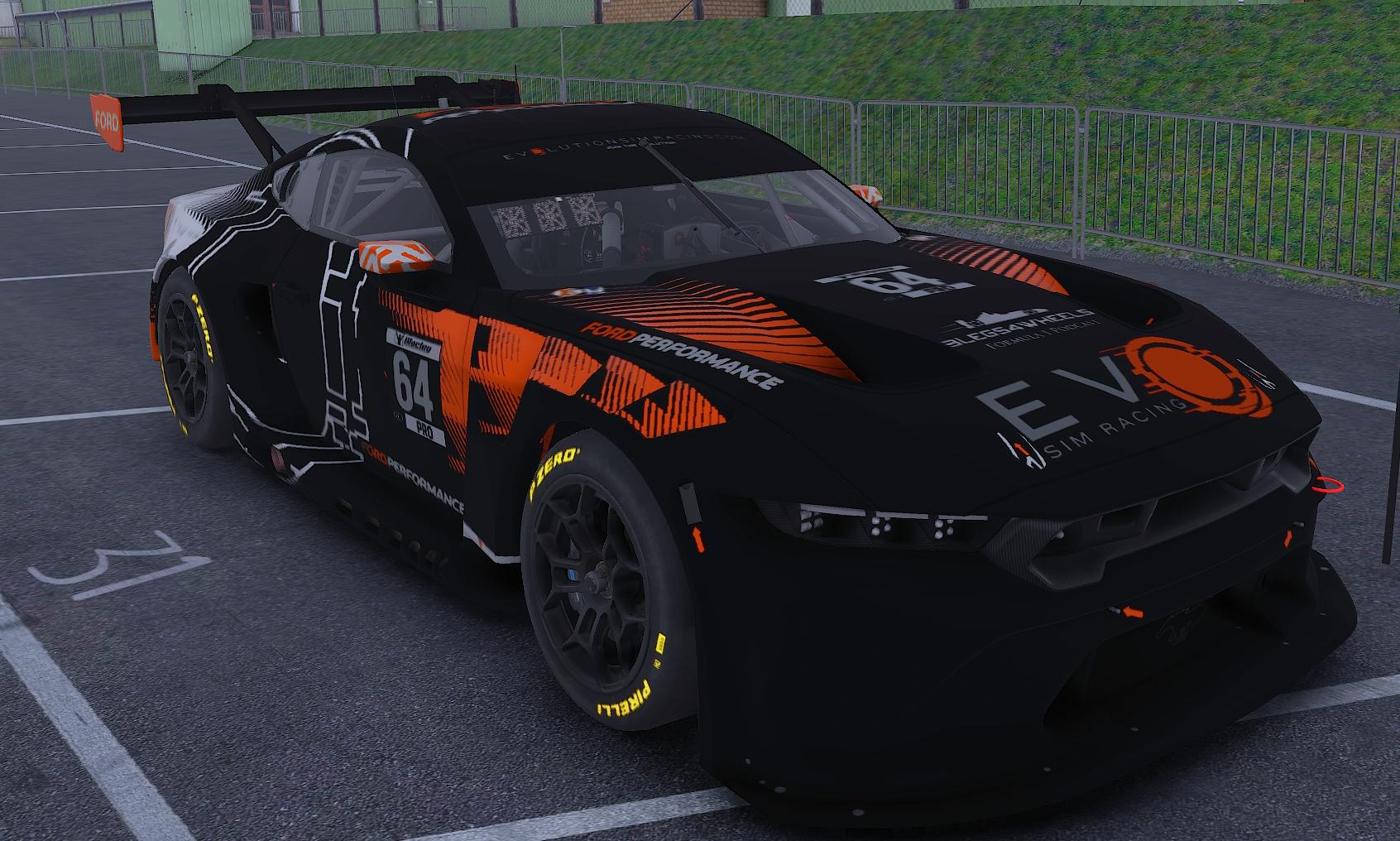 The Pumpking Returns - Evo Sim Racing Ford Mustang GT3 by Stephen Evason - Trading Paints