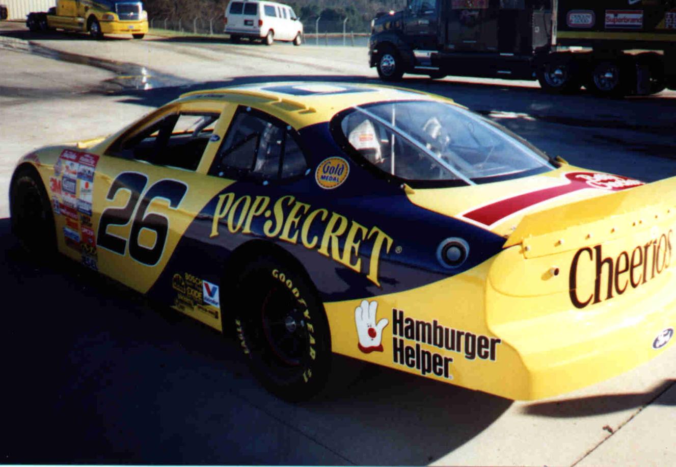 SIM STAMP 26 Cheerios / Pop Secret Johnny Benson Jr Ford Mustang by ...