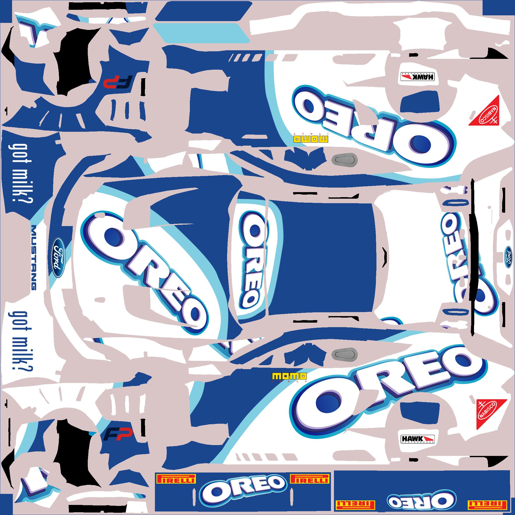 Mustang GT3 Oreo by Clyde Coman - Trading Paints