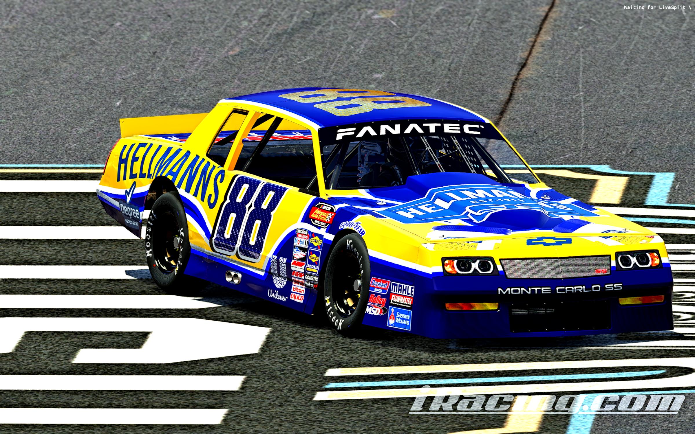 Fictional Dale Jr Hellmanns Monte Carlo 88 by Jeff Slaughter - Trading ...