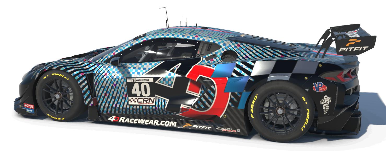 4dRacewear.com Corvette GT3 Blue Confetti by Jim H. - Trading Paints