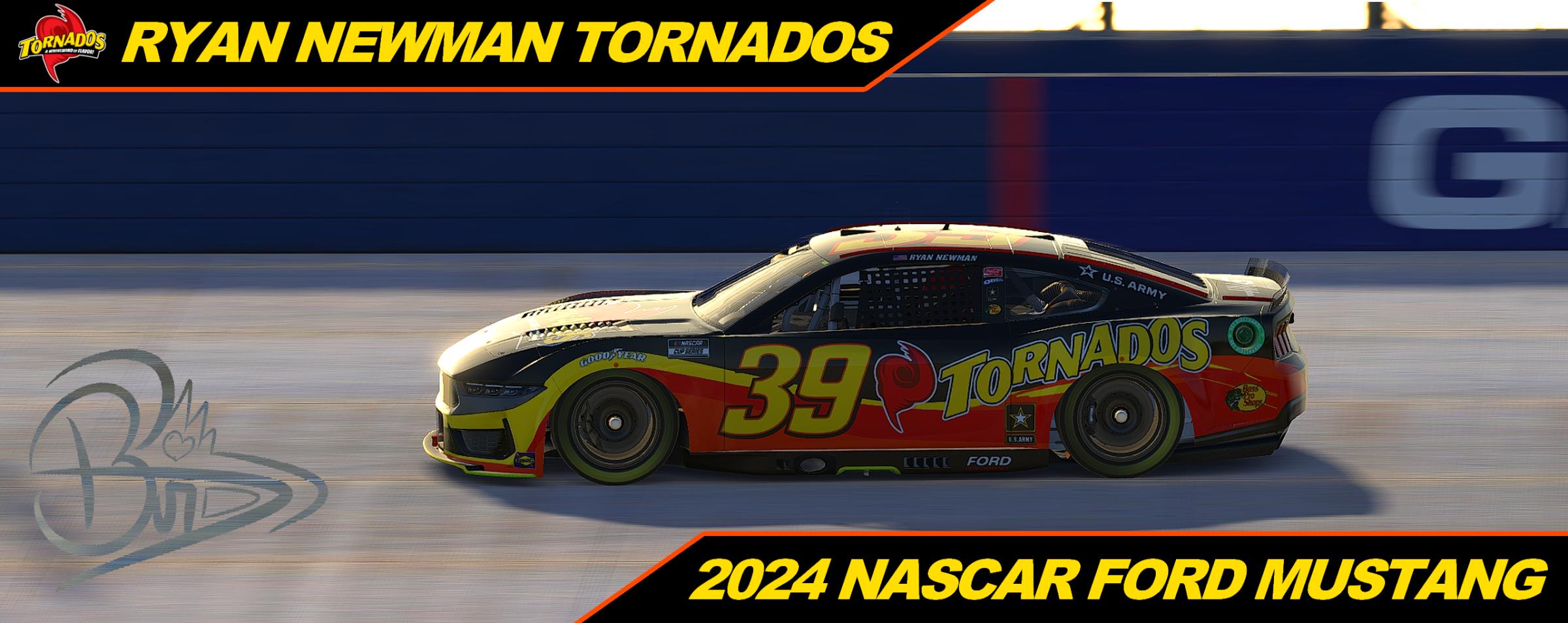 SIM STAMP 39 Tornados Ryan Newman Ford Mustang by Dominic Barbagallo ...
