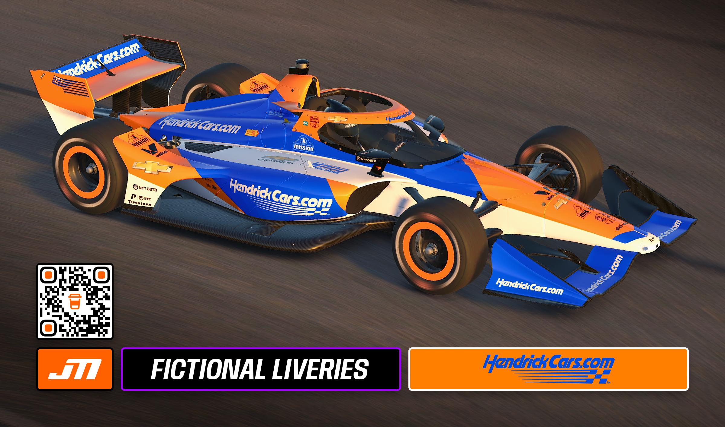 Fictional Kyle Larson HendrickCars.com by Jeff McKeand - Trading Paints