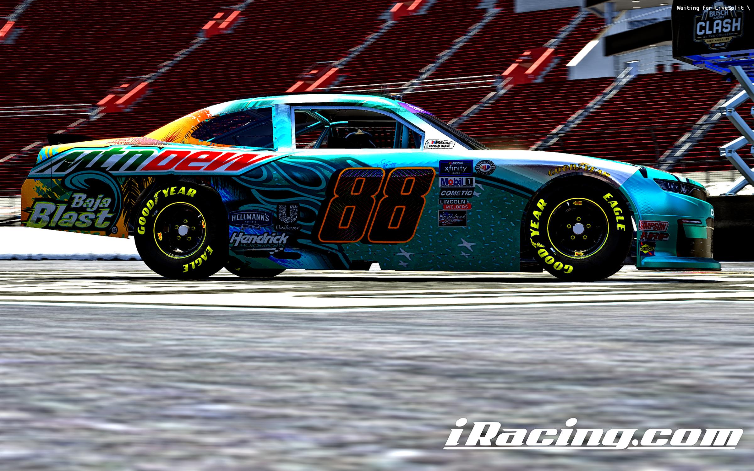 Fictional Dale Jr Mtn Dew BajaBlast #88 by Jeff Slaughter - Trading Paints