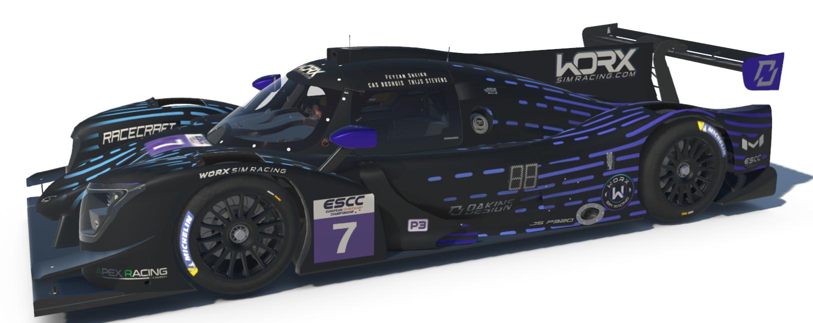 Worx Sim Racing ESCC LMP3 by Corbin N Lenaway - Trading Paints