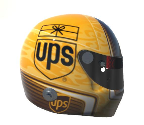 ups helmet by Carl Rush - Trading Paints