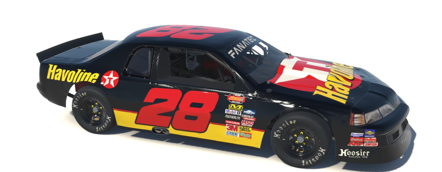 N 28 Texaco Havoline Ford Thunderbird by Joseph Segalla - Trading Paints