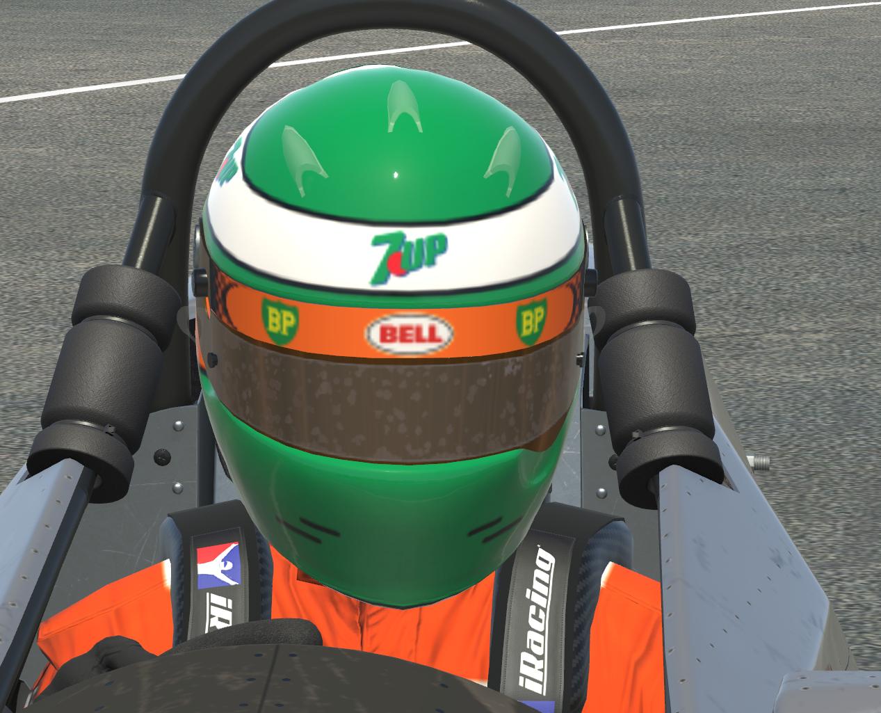 7up Helmet by Bruce Funderburg - Trading Paints