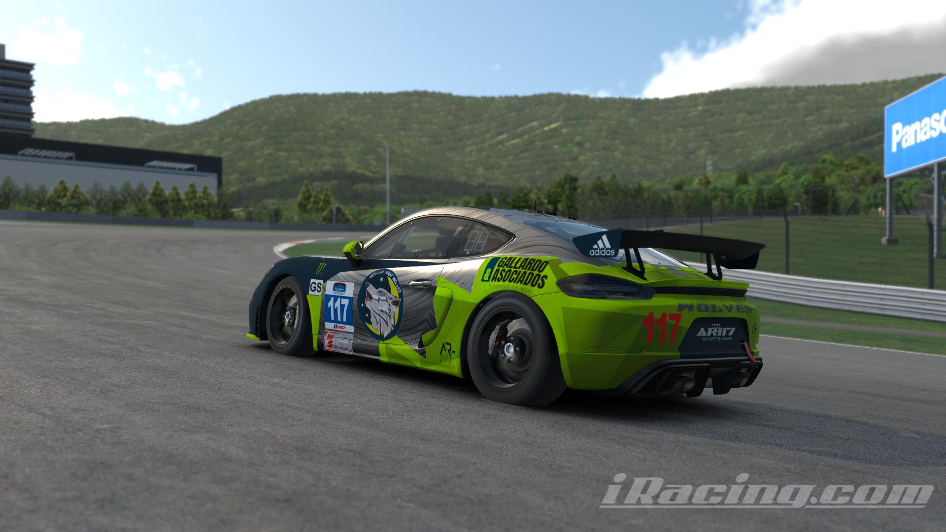 PORSCHE GT4 WOLVES by Arturo Romero - Trading Paints