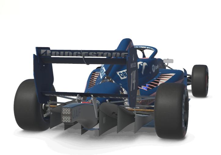 Mort Blue Pink White No.1 Car by Sam Mort - Trading Paints