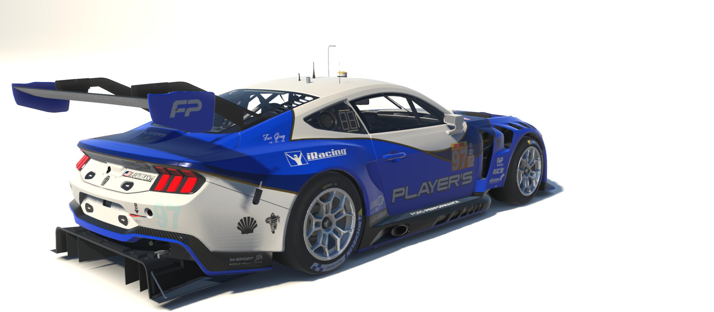 Greg Moore Tribute Mustang GT3 by Paul O’Mally - Trading Paints