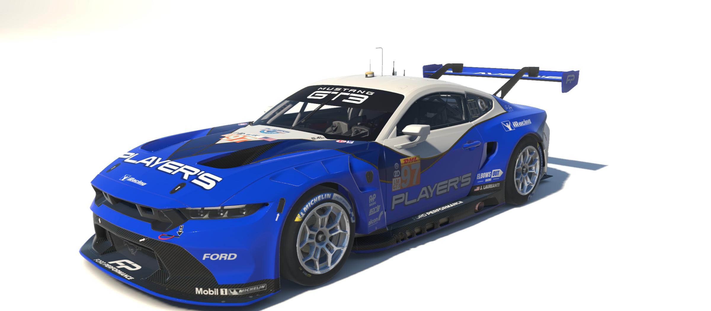 Greg Moore Tribute Mustang GT3 by Paul O’Mally - Trading Paints