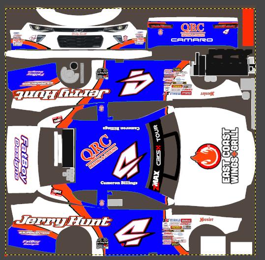 Cameron Billings Super Late Model by Brant Mickel - Trading Paints