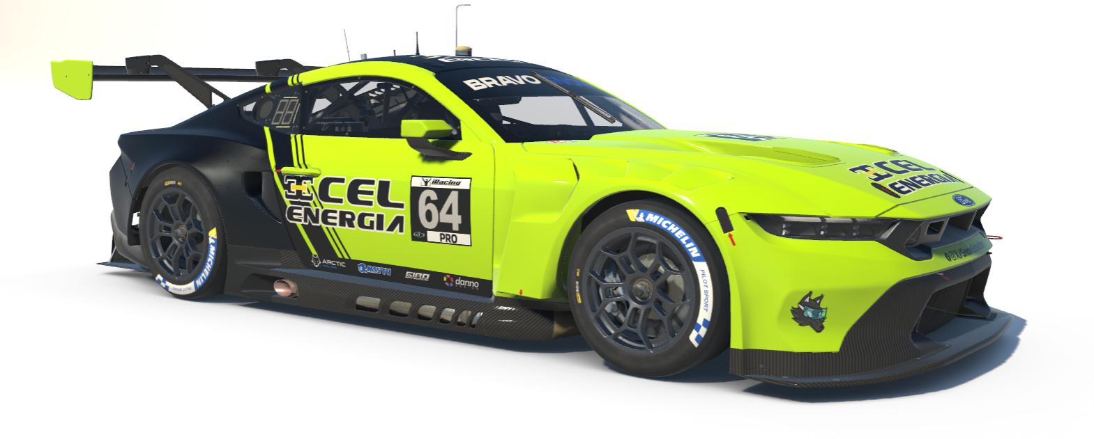 Cel Energia by Bravo Snow | Ford Mustang GT3 by Danilo Vaz - Trading Paints