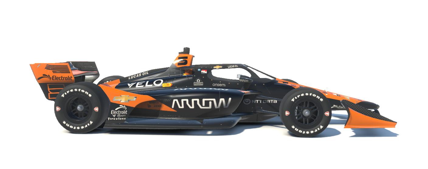 Arrow McLaren OWard 2024 Indycar Replica by Calvin Bullock Jr - Trading ...