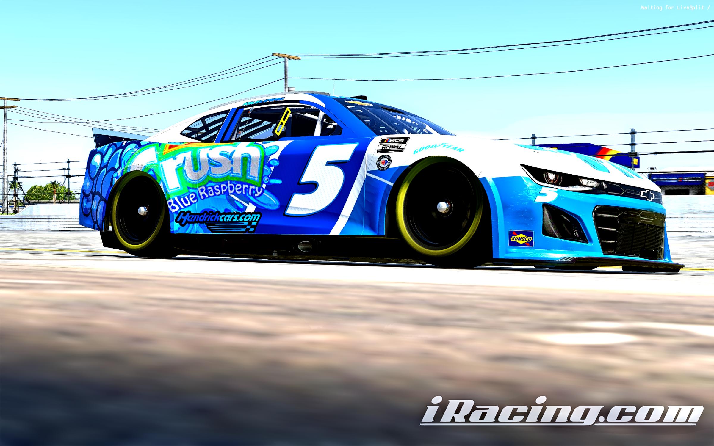 Fictional Kyle Larson Custom Number Crush Blue/Ras by Jeff Slaughter ...