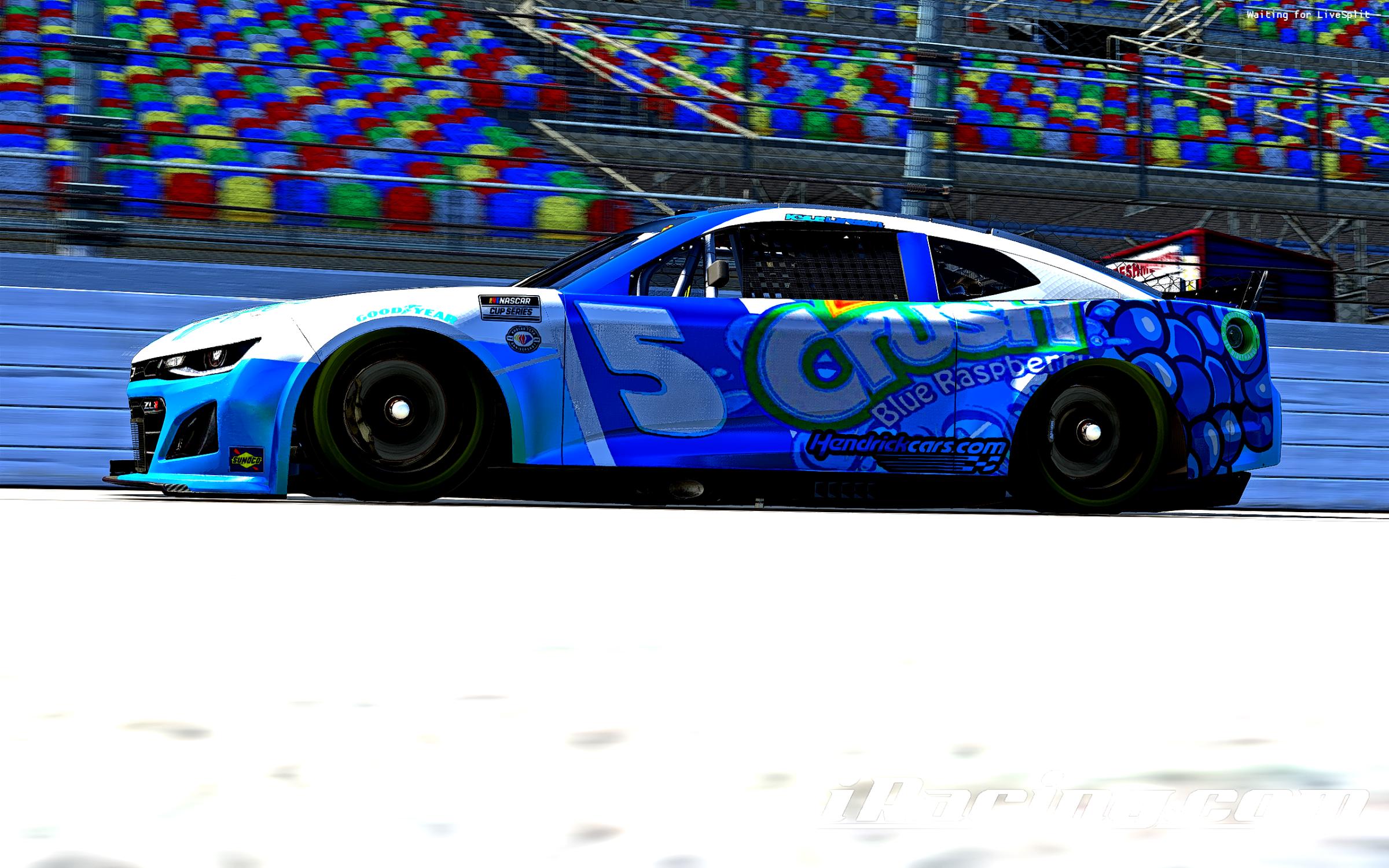 Fictional Kyle Larson Custom Number Crush Blue/Ras by Jeff Slaughter ...