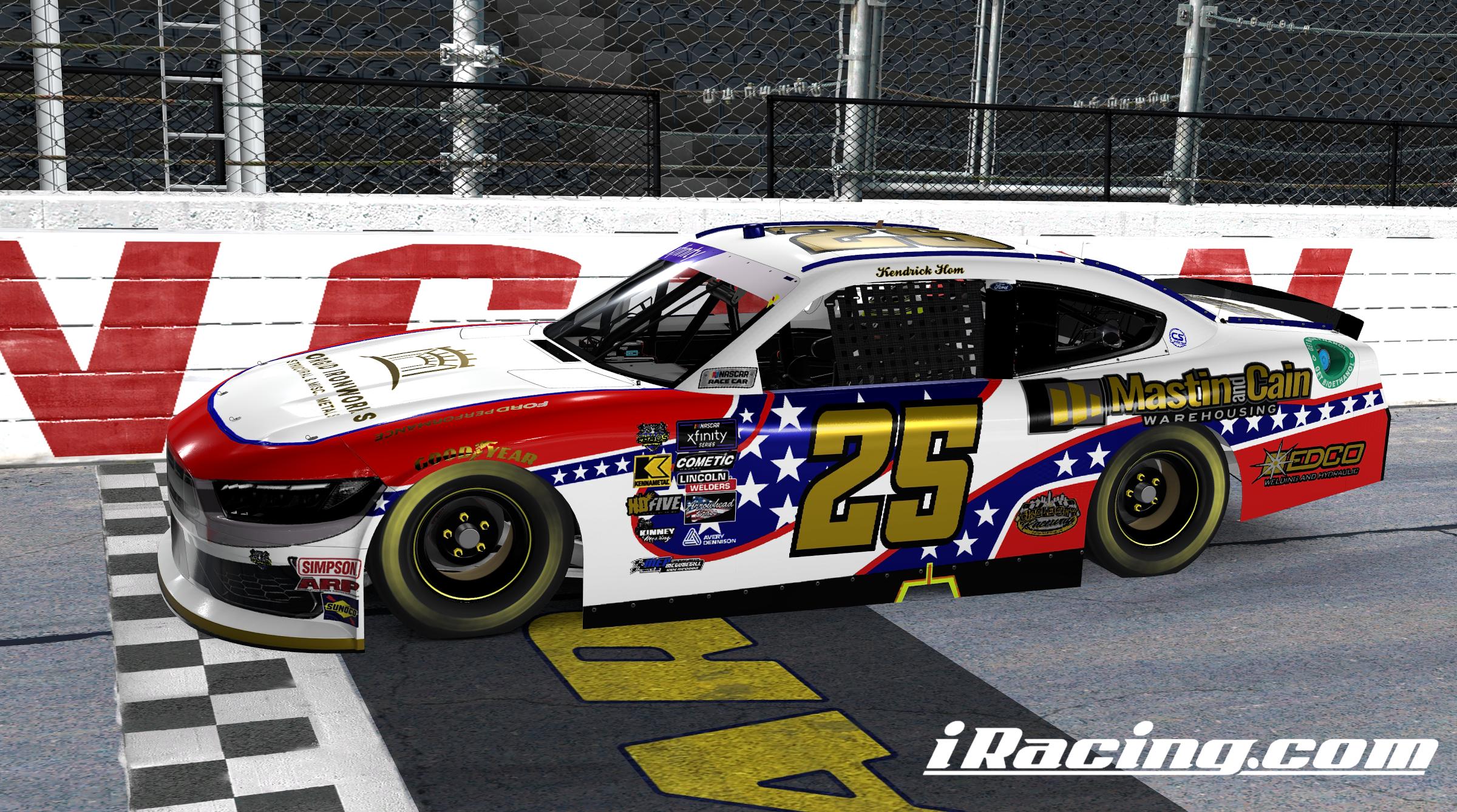 Kendrick Homs #25 Nascar Xfinity Mustang Independence Day Darlington ...
