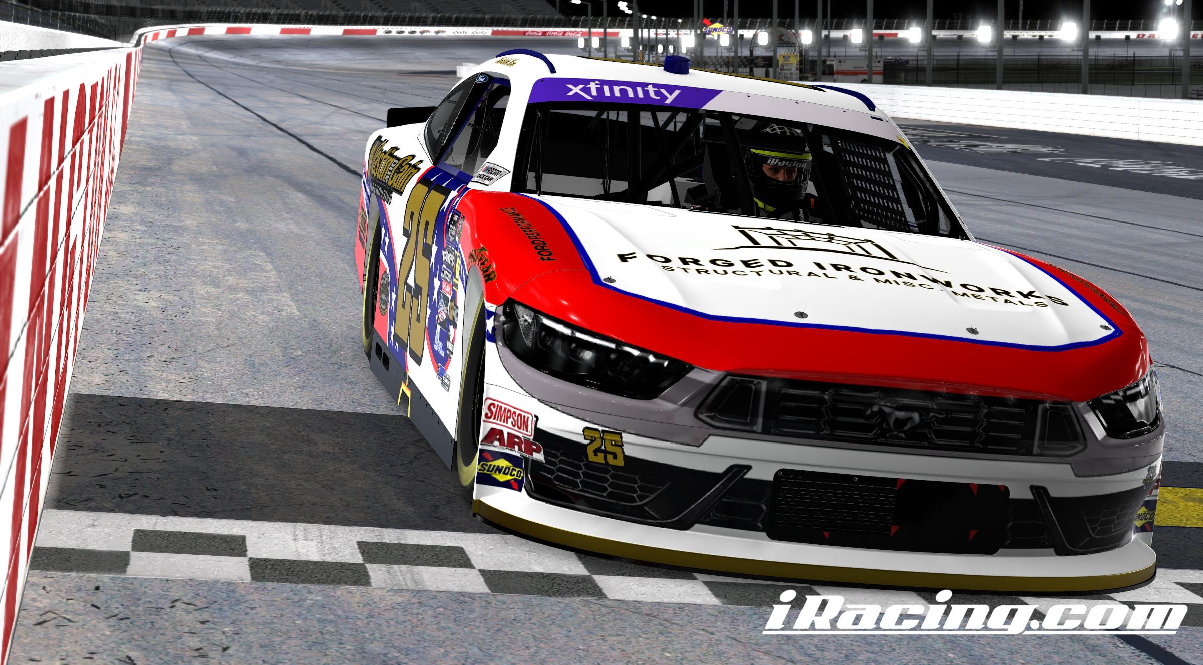Kendrick Homs #25 Nascar Xfinity Mustang Independence Day Darlington ...