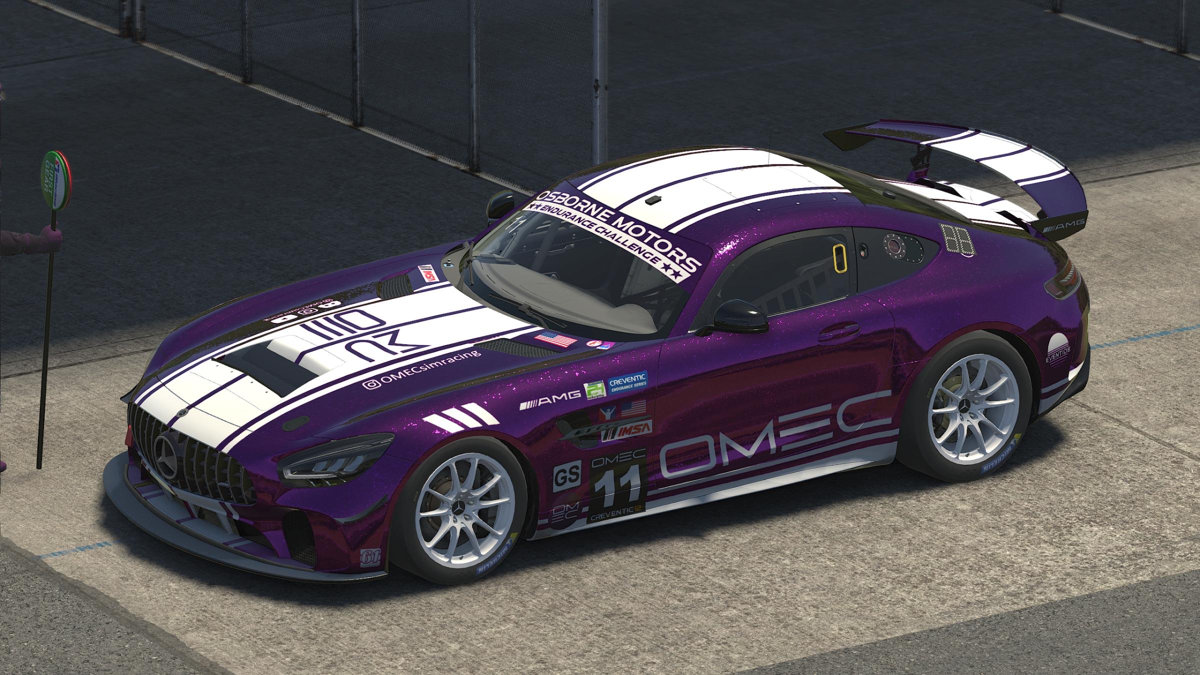 OMEC Mercedes AMG GT4 "Eventide" v1.0 by Patrick Cantrell - Trading Paints