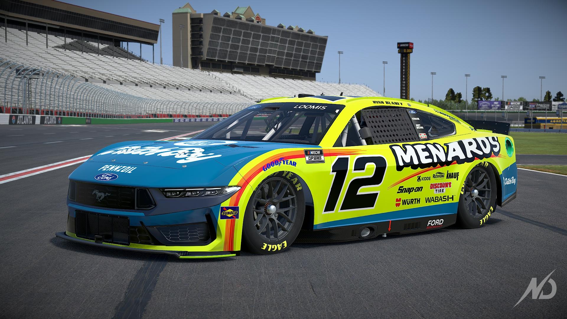 Ryan Blaney #12 Menards/Dutch Boy 2024 by Colton Loomis - Trading Paints