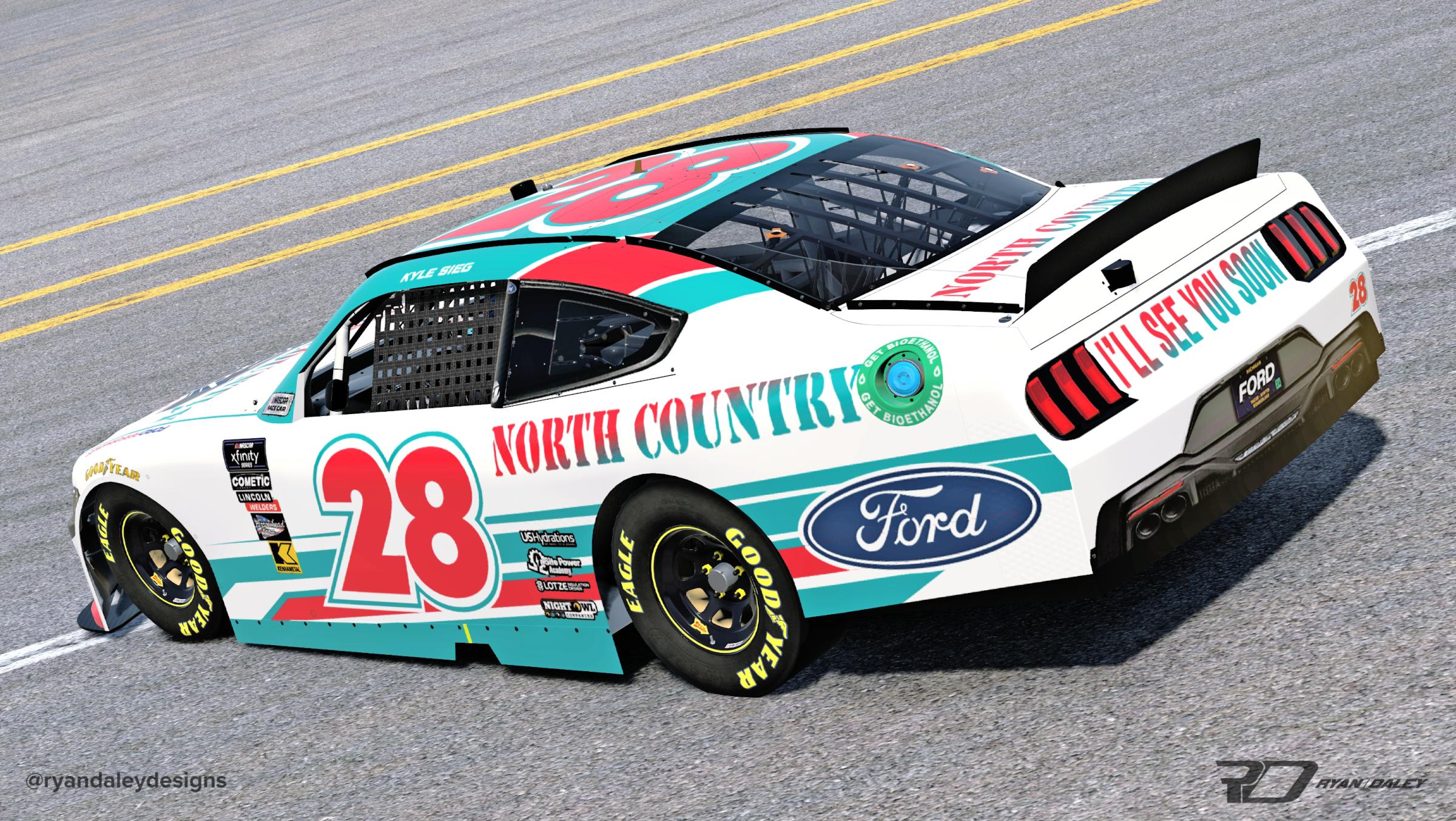 Official 2024 #28 Kyle Sieg North Country Ford No Numbers by Ryan Daley ...