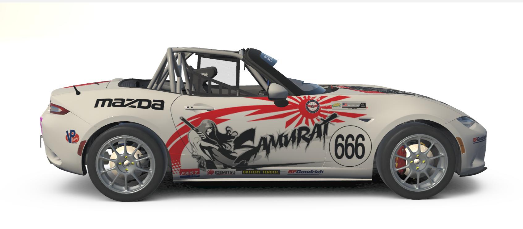 Mazda MX5 2016 Samurai Livery by Guy Robertson - Trading Paints