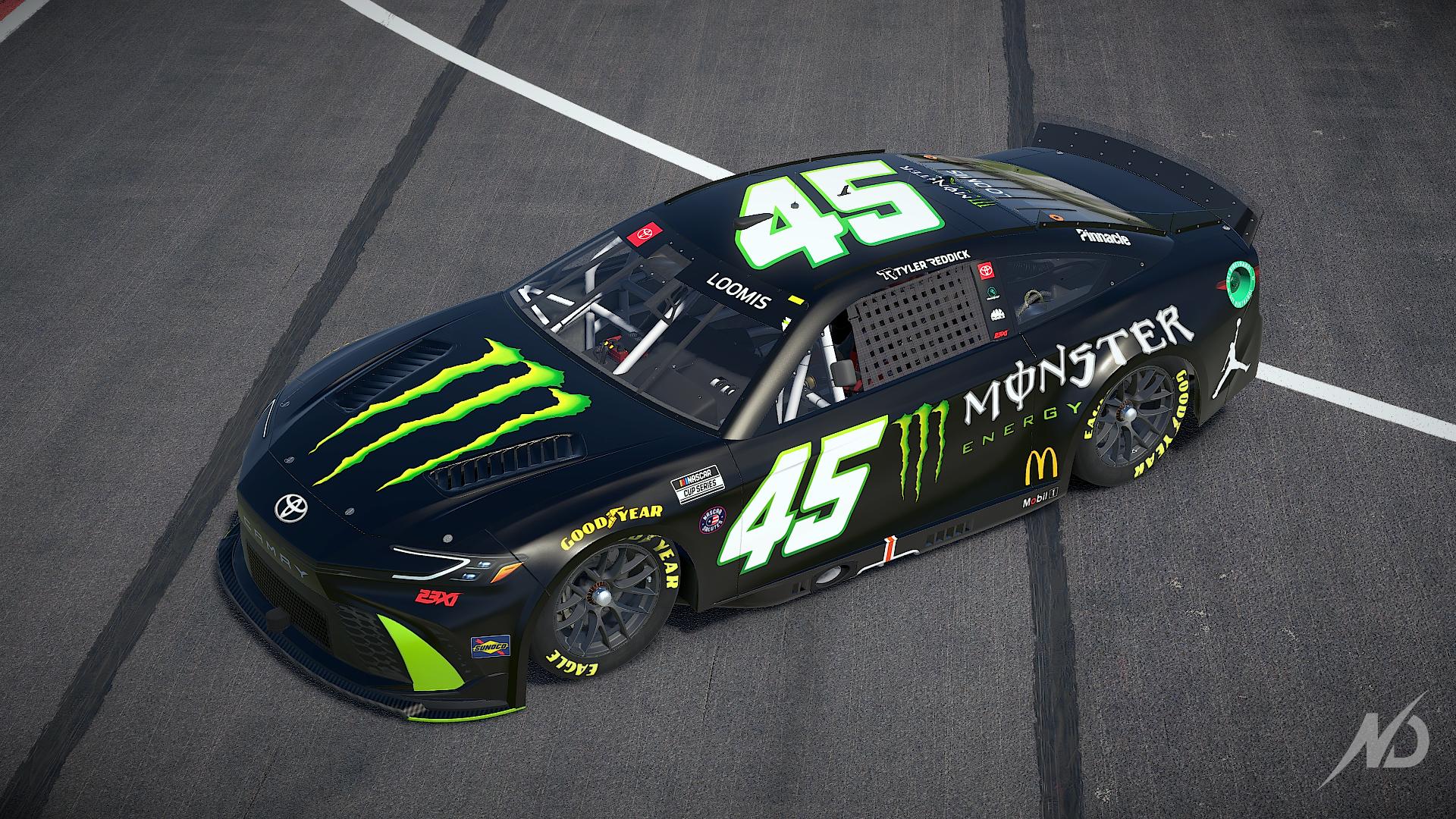 Tyler Reddick Monster Energy 2024 Sim Stamped by Colton Loomis ...