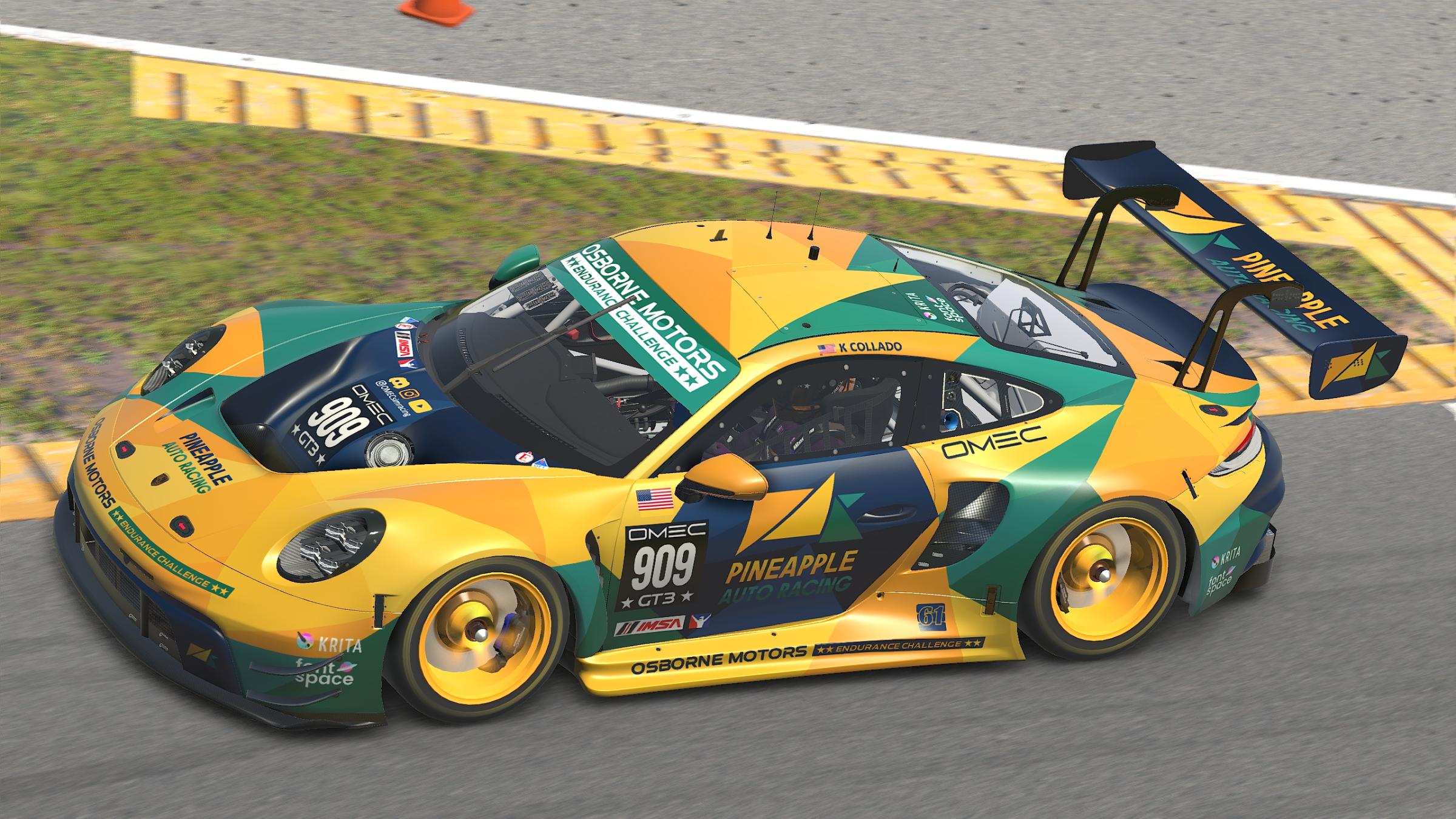Pineapple Auto Racing Porsche 992 GT3 "Raphide" S7 by Patrick Cantrell ...