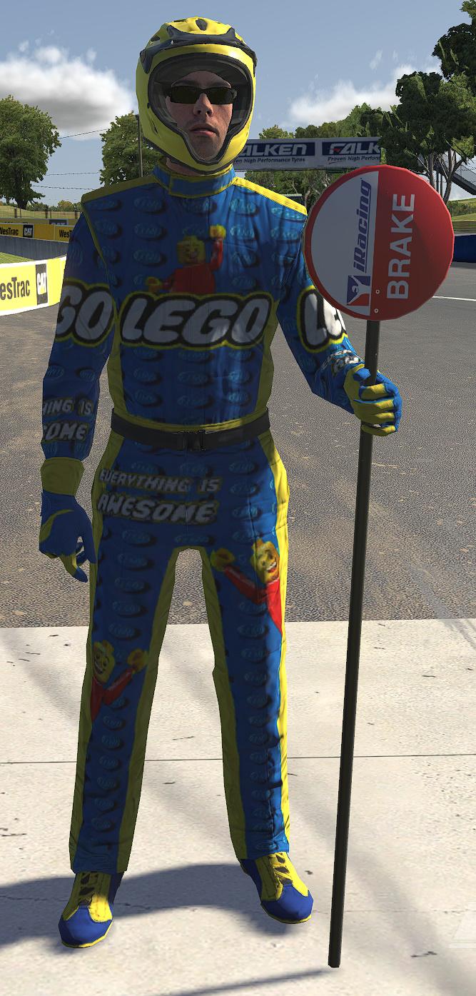 Lego Driver Suit yellow by Robert Carey - Trading Paints