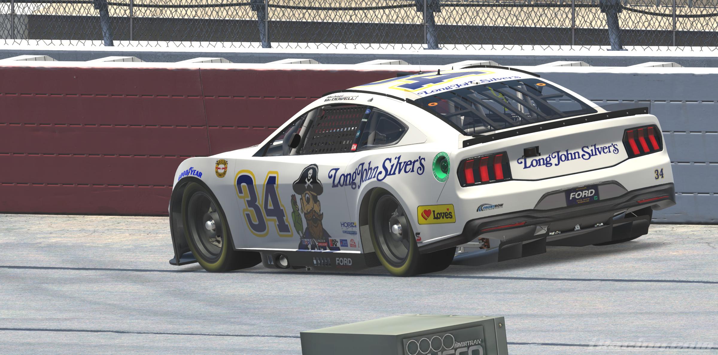 2024 Michael McDowell #34 Long John Silvers Dark Horse Darlington ...