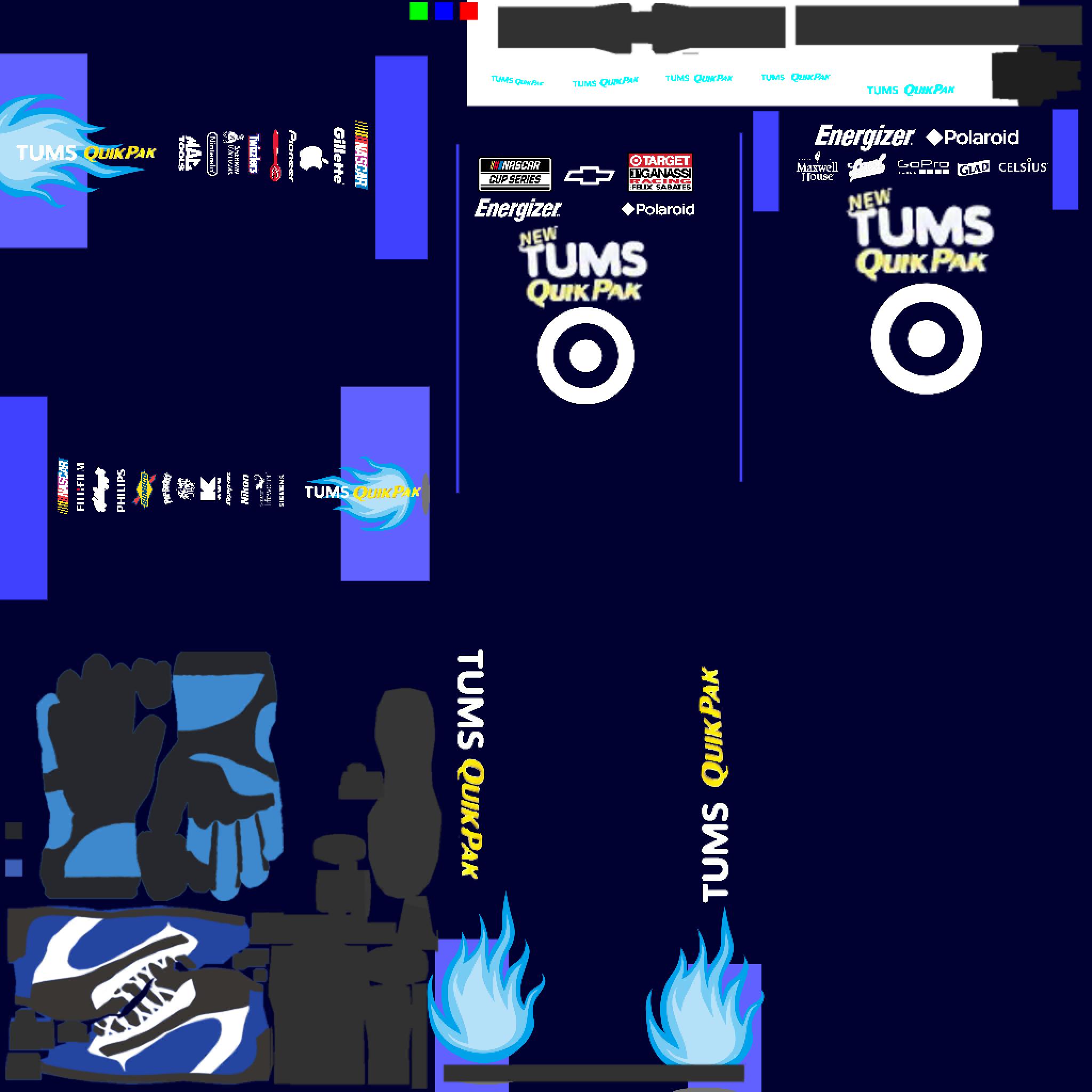 Reed Sorenson Tums Quikpak / Target 2008 Sharpie 500 Firesuit Throwback ...
