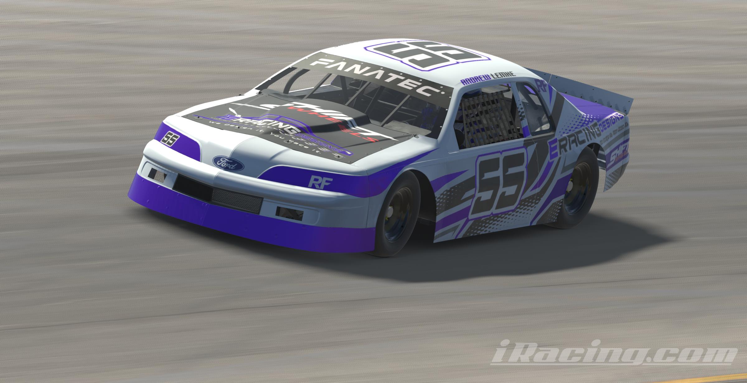 Andrew Lemke #55 E Racing Designs/Shift Wheels Eagle Street Stock W ...