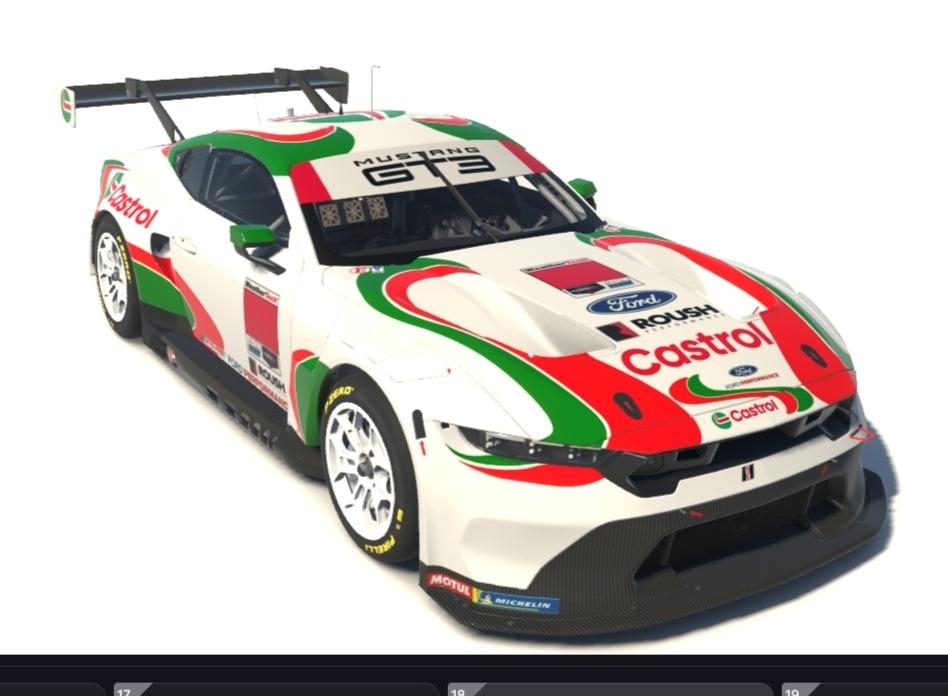 Castrol Ford Mustang GT3 by Caleb Pocock - Trading Paints