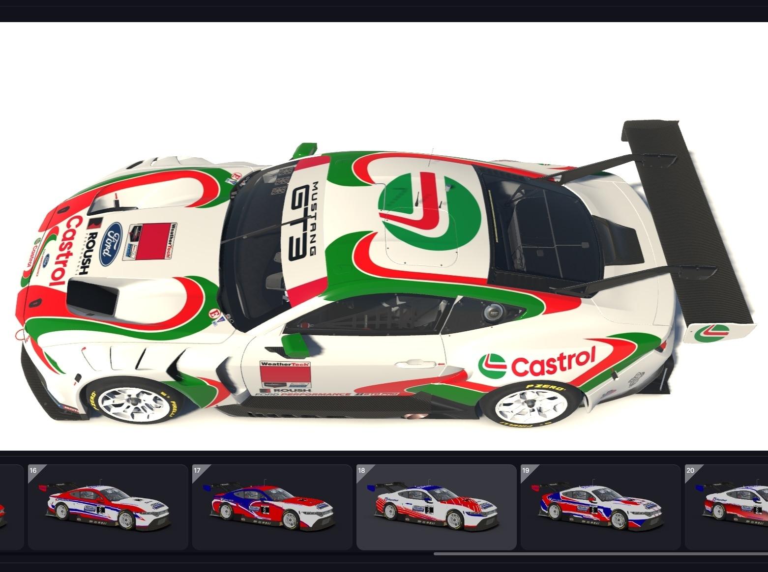 Castrol Ford Mustang GT3 by Caleb Pocock - Trading Paints