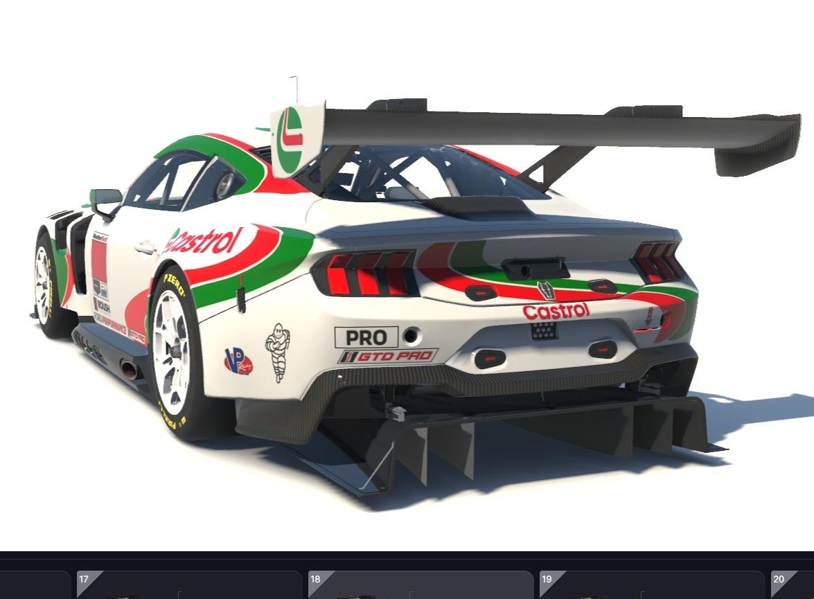 Castrol Ford Mustang GT3 by Caleb Pocock - Trading Paints