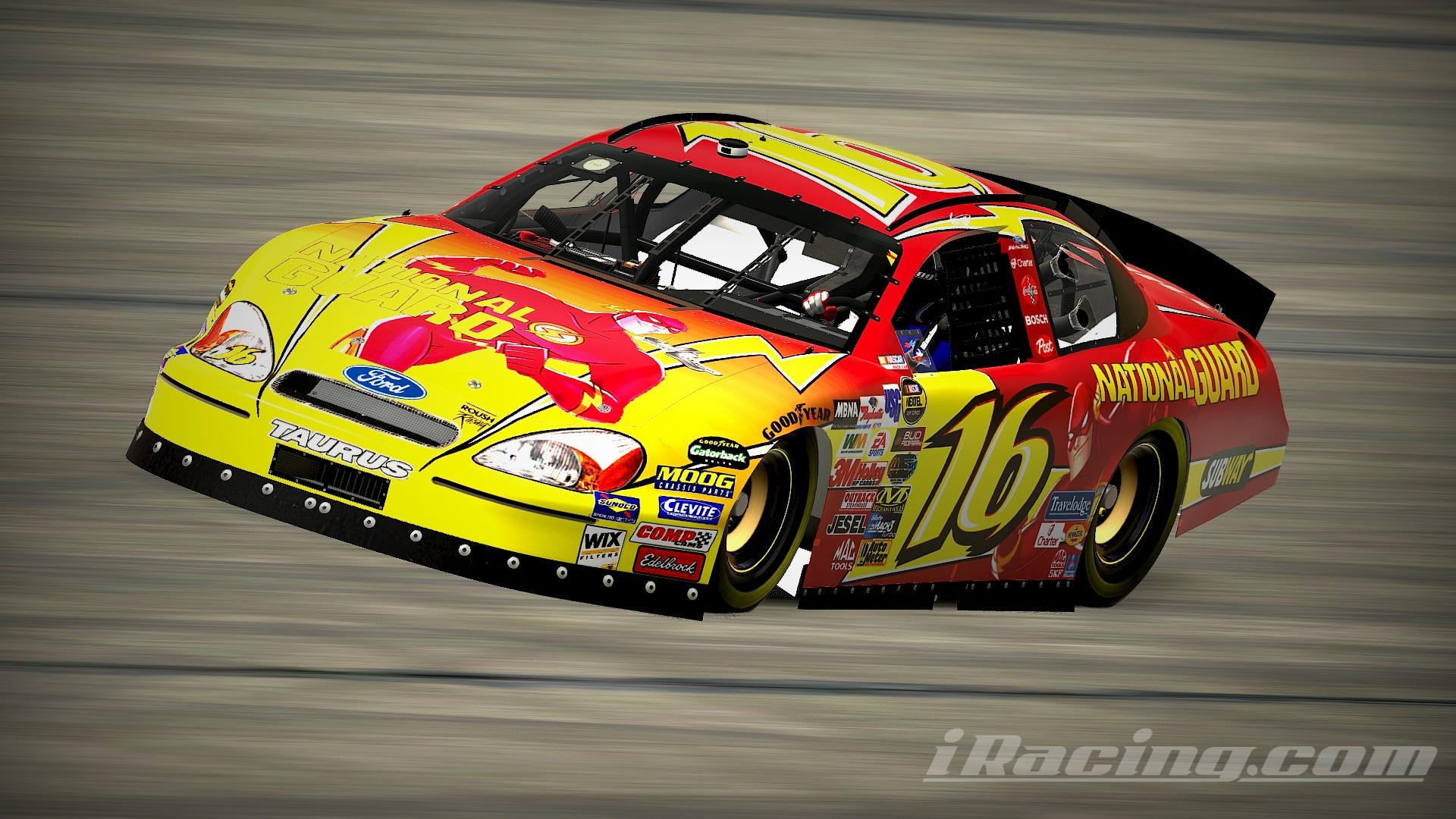 #16 Greg Biffle 2004 National Guard The Flash Ford Taurus Sim Stamped ...