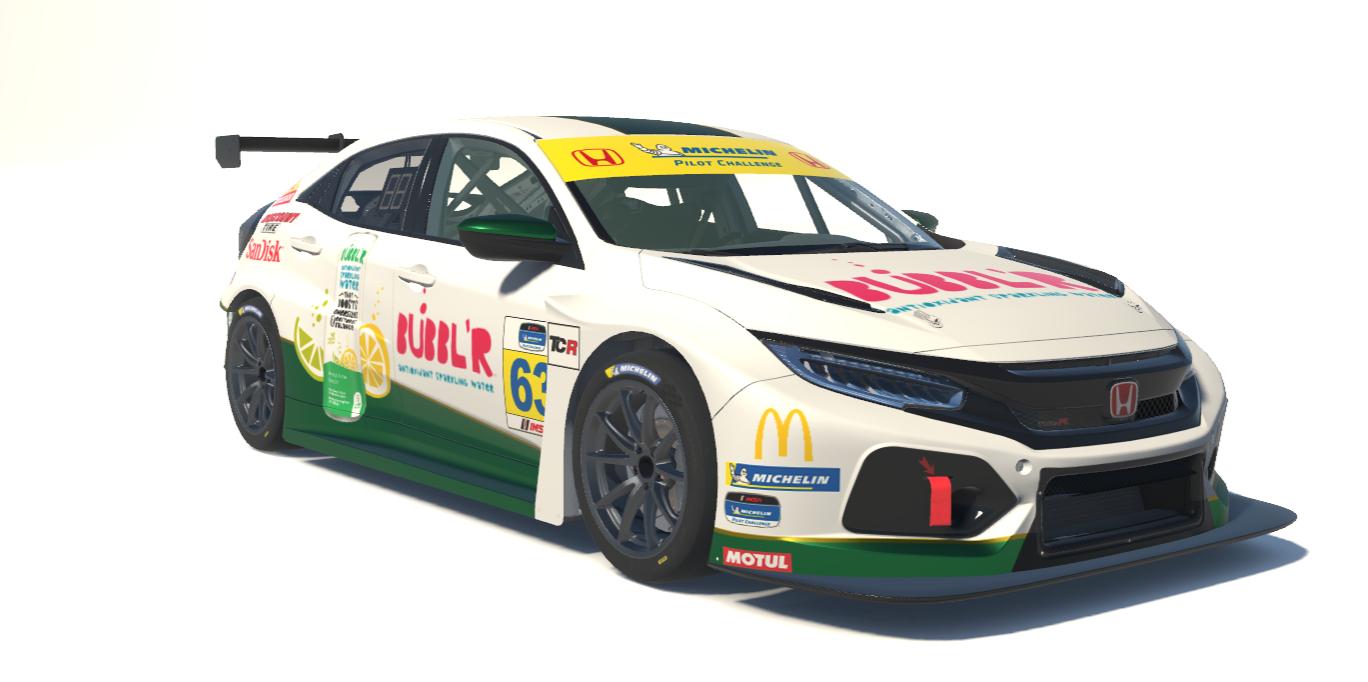 Bubblr Lemon Lime Honda Civic by Tyler Marifke - Trading Paints